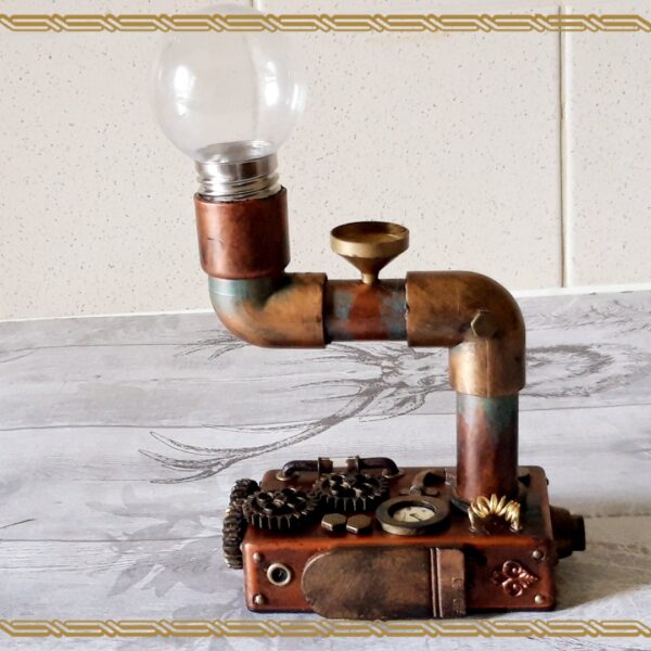 Steampunk Desk Lamp 0153T0001 • Yorkshire Phoenix Arts
