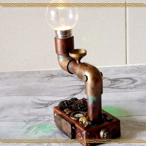 Steampunk Desk Lamp 0153T0001 • Yorkshire Phoenix Arts