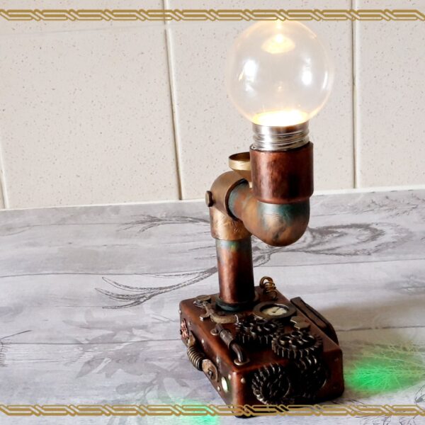 Steampunk Desk Lamp 0153T0001 • Yorkshire Phoenix Arts